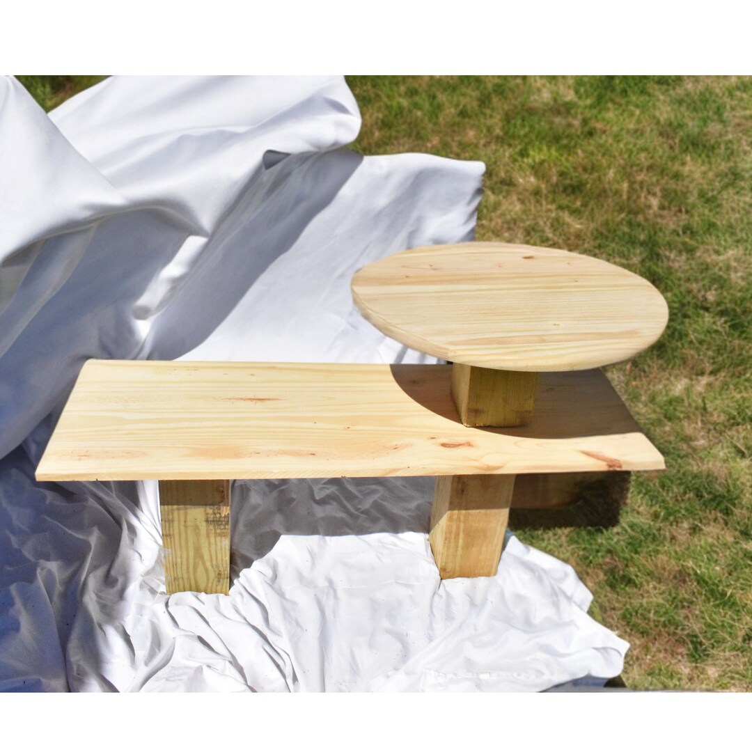 Raw Wood Bench Coffee Table Atelier Thick Elm Bench Vintage Antique Old ...