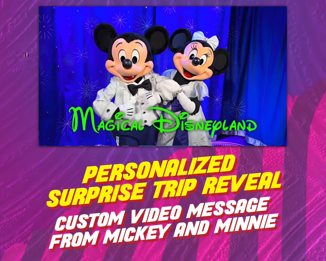 Personalized Surprise Trip Land California Reveal Video, Custom Message ...