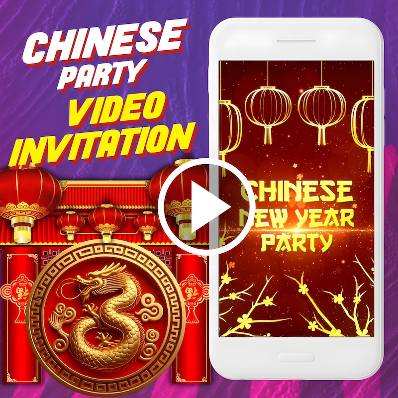 Chinese Invitation - Etsy