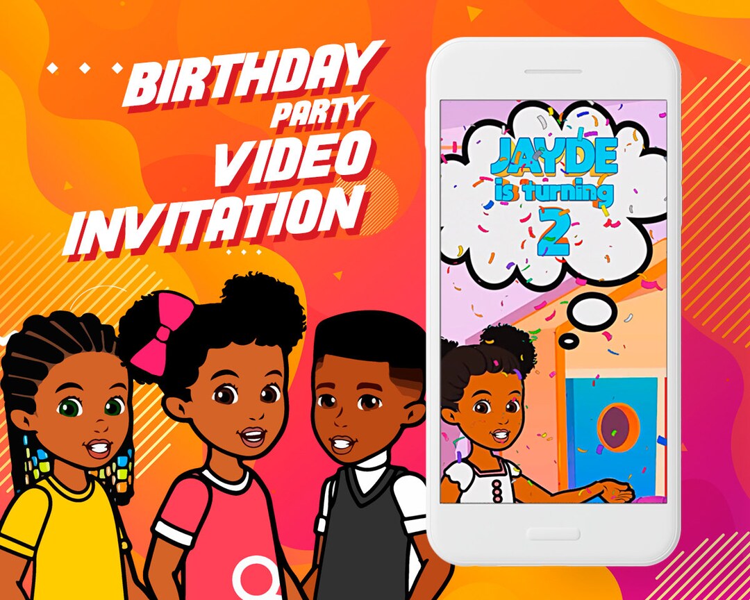 Gracie Corner Birthday Party Video Invitation Gracy Digital - Etsy