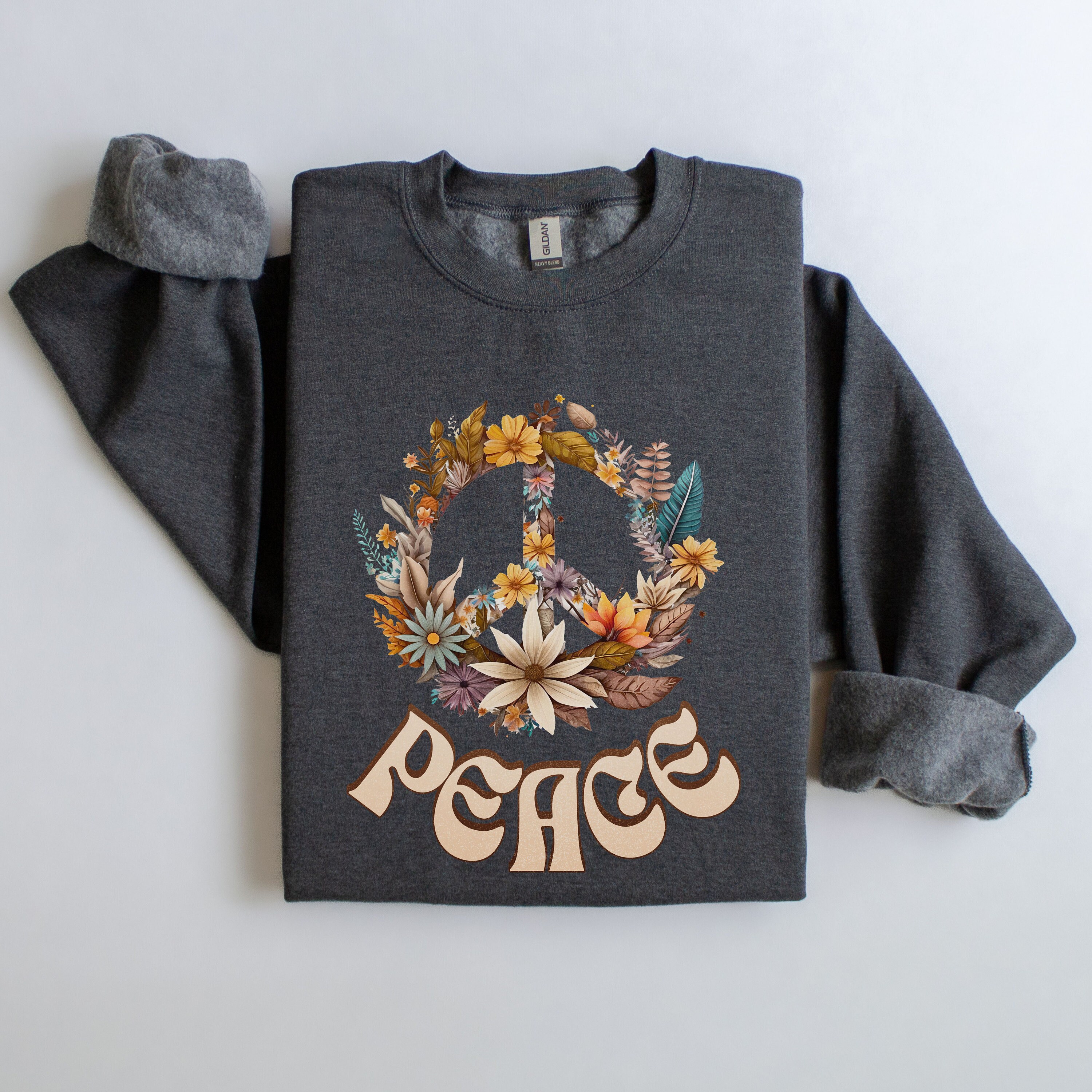 Peace Sign Sweatshirt, Peace Shirt, Peace Lover Gift, Peace Symbol ...