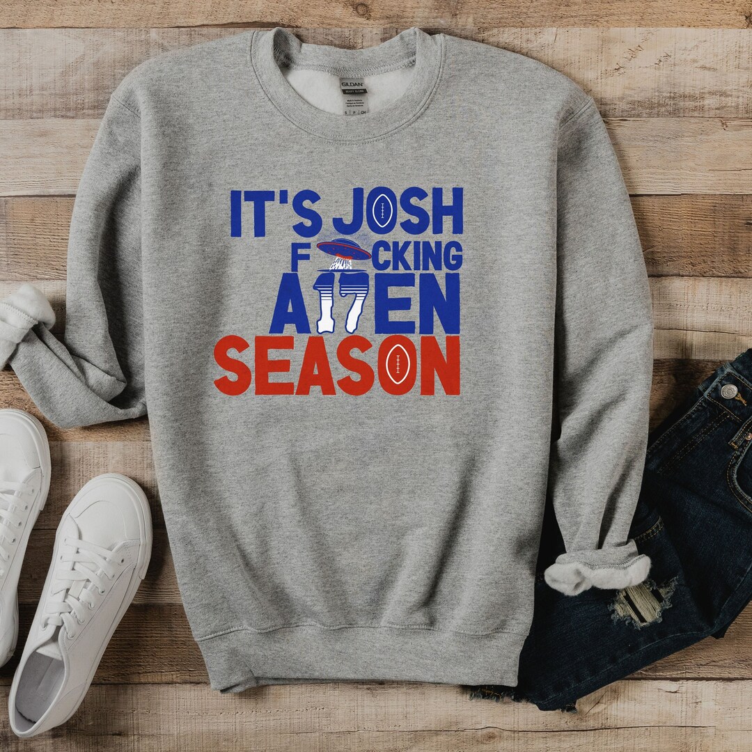 Josh Allen Crewneck Sweatshirt, Alien Quarterback, Alien Quarterback ...