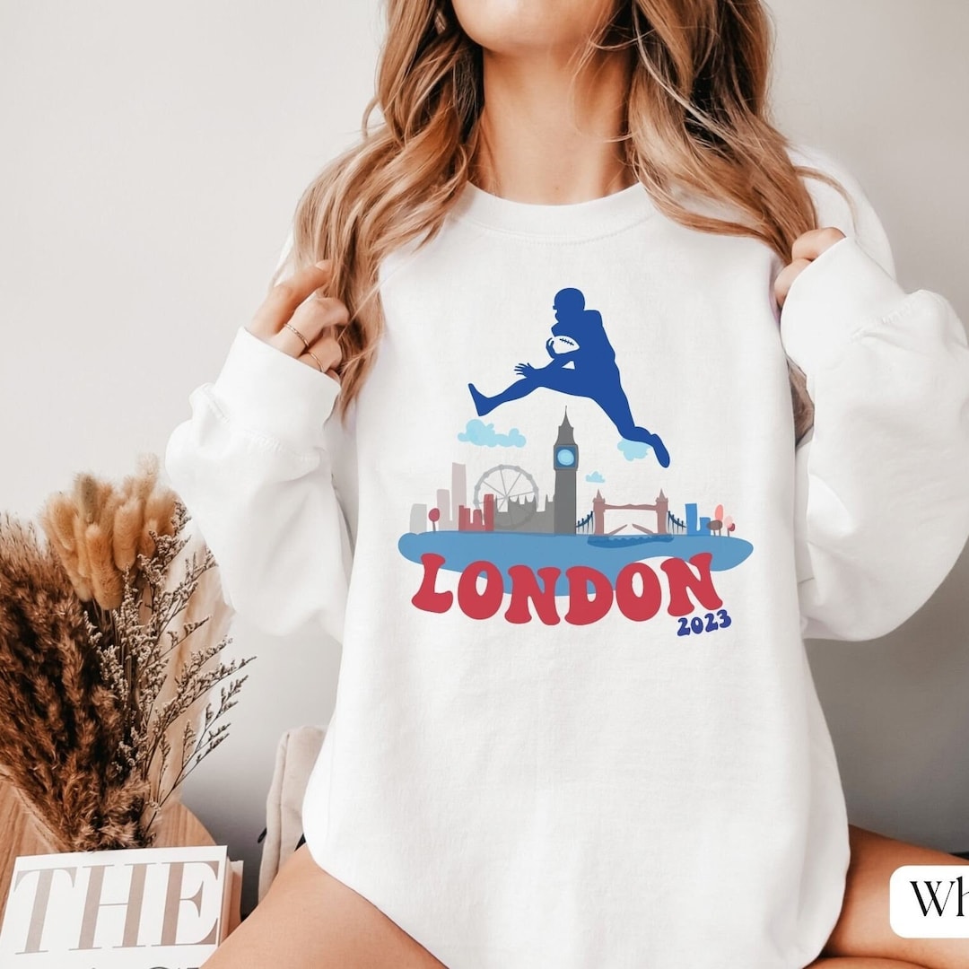 Josh Allen Jumping Over London Crew Neck Sweatshirt, Josh Allen ...