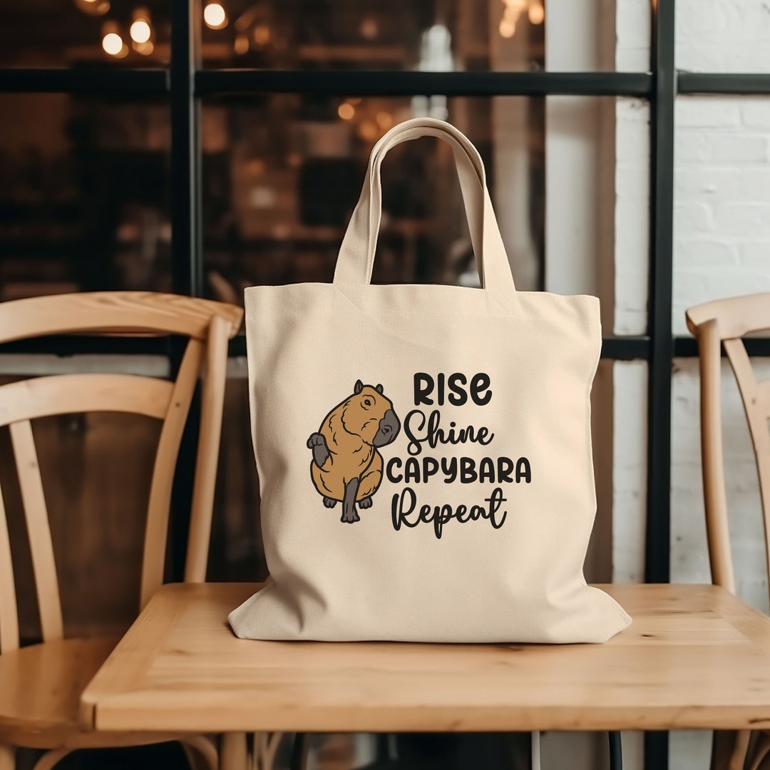 Capybara Tote Gift, Capybara Outfit, Capybara Print, Capybara Tshirt ...