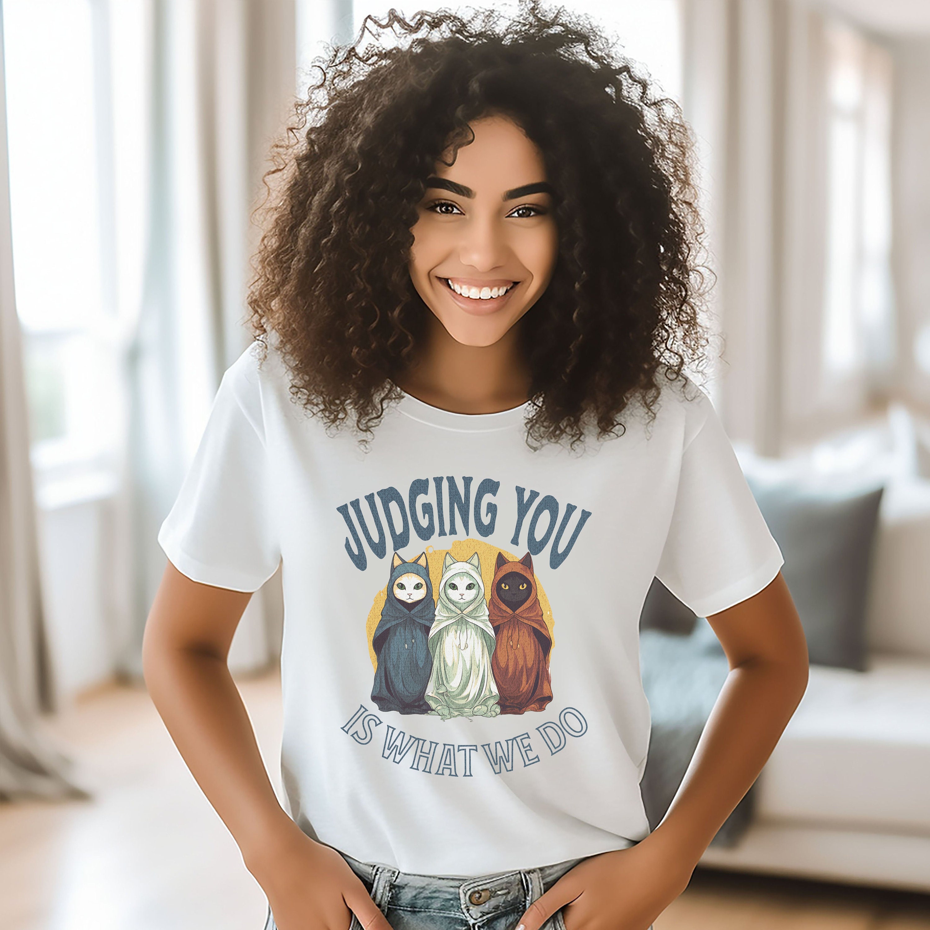 Cute Funny Judgy Cat Lover Shirt Cat Lover Gift Cat Graphic - Etsy