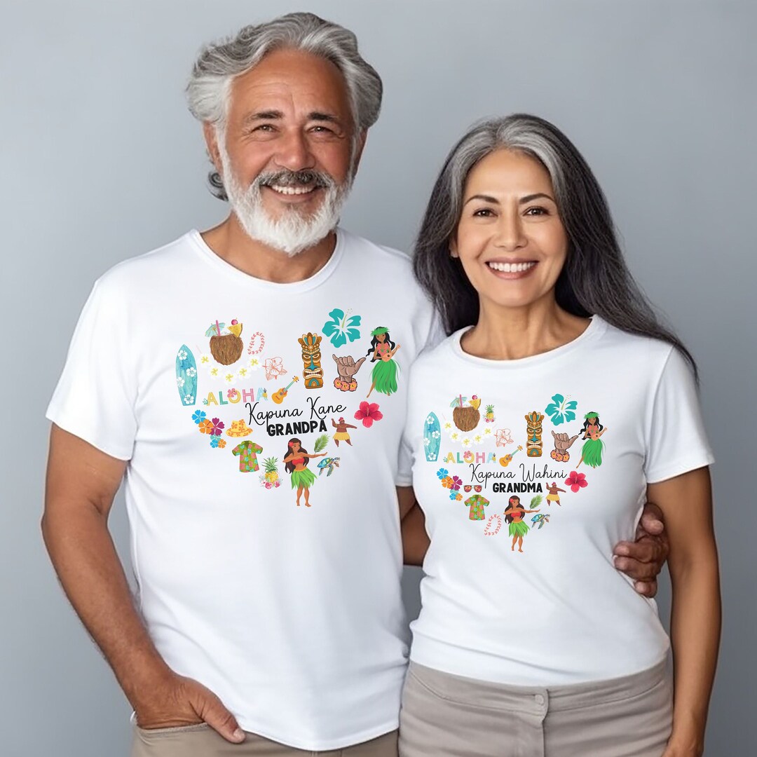Custom Grandparents Day Hawaiian Grandparent Shirt, Hawaiian Grandma ...