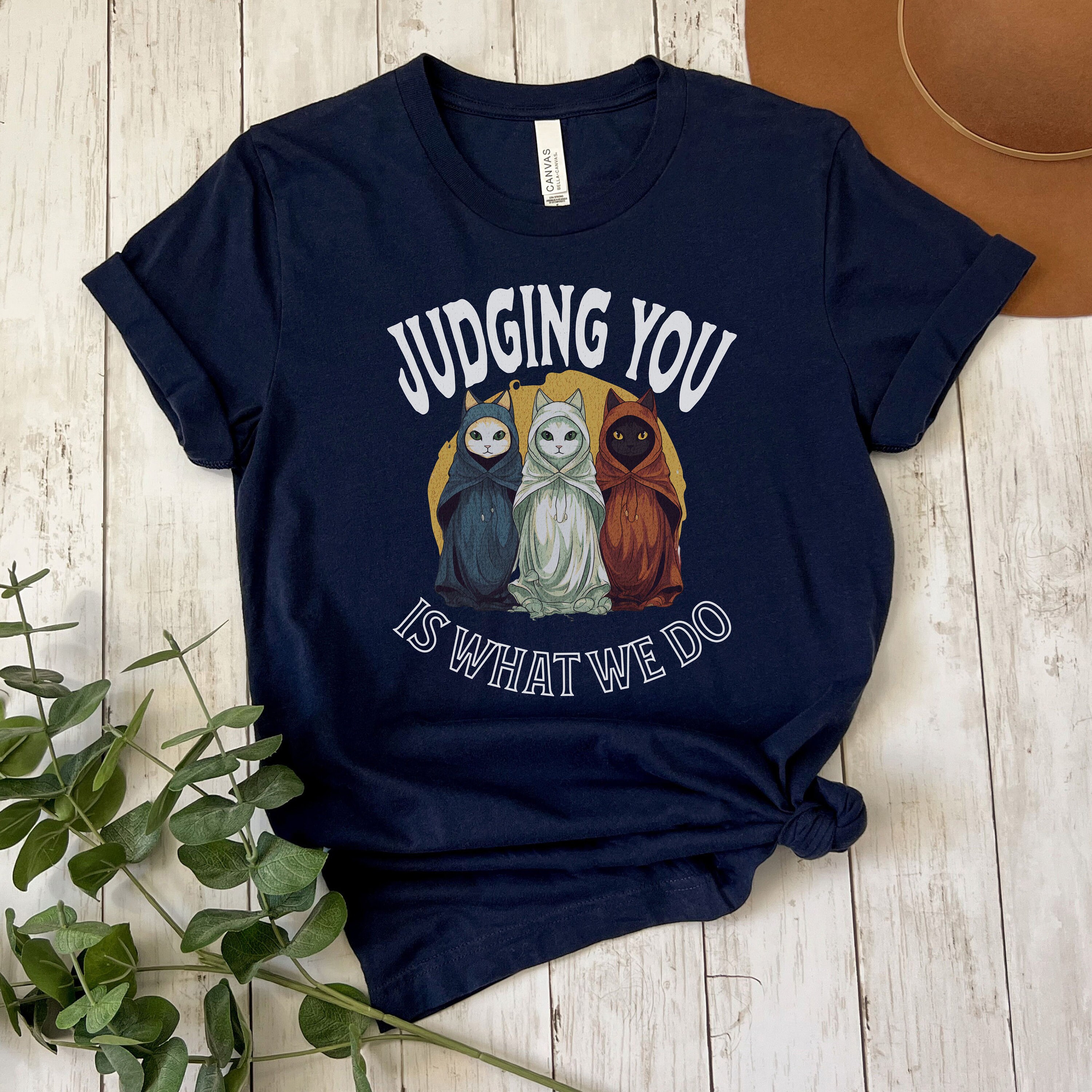 Cute Funny Judgy Cat Lover Shirt Cat Lover Gift Cat Graphic - Etsy