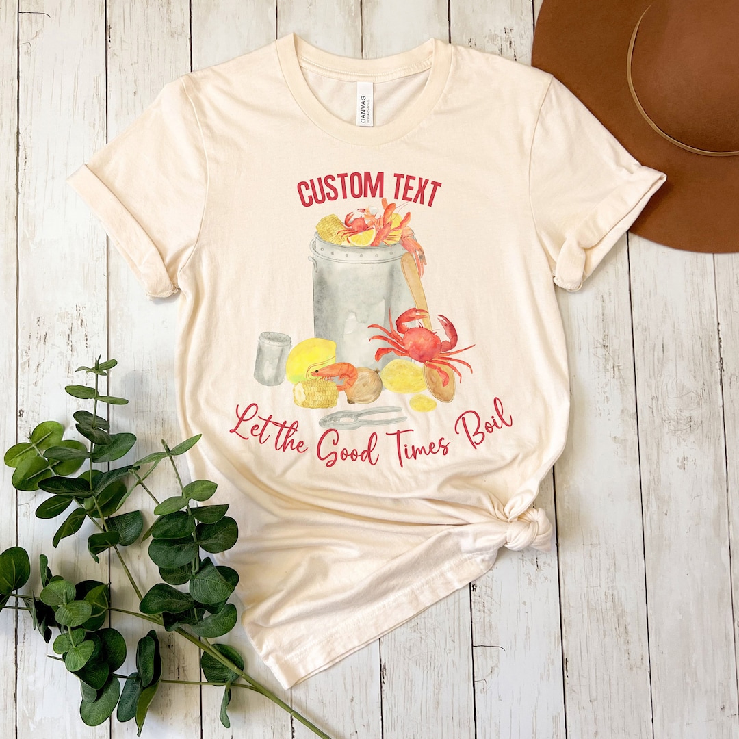 Customized Seafood Boil Shirt, Lowcountry Outer Banks Hilton Head New ...