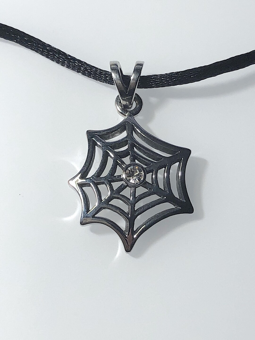 Stainless Steel Spider Web Pendant - Nature Life - Wild Life - Insect ...