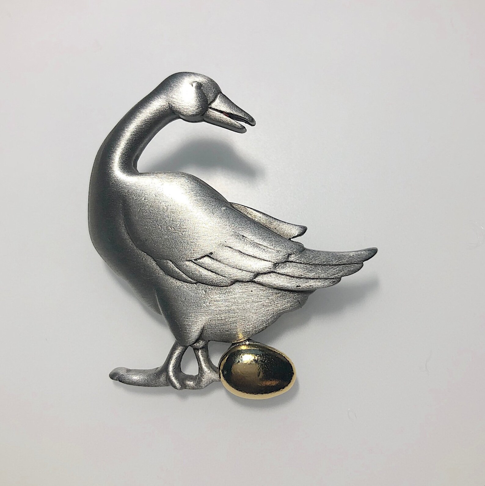 Vintage Duck With Egg - Artifacts JJ Pin, Wildlife Jewelry, Brooch - Etsy