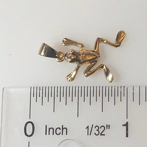 14K Yellow Gold Frog / Toad - Amphibian - Wildlife - Etsy