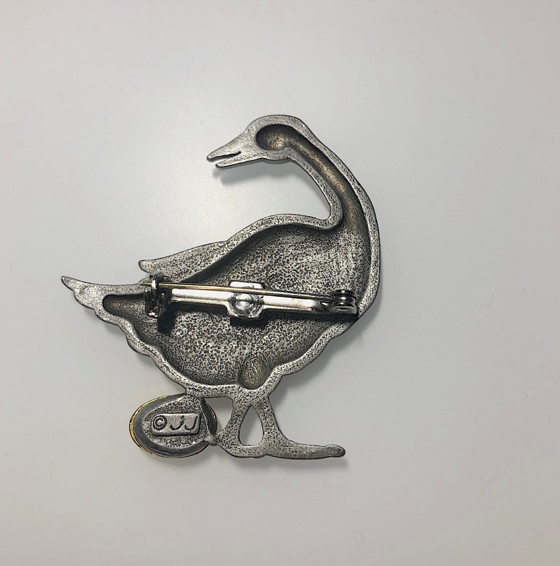 Vintage Duck With Egg - Artifacts JJ Pin, Wildlife Jewelry, Brooch - Etsy