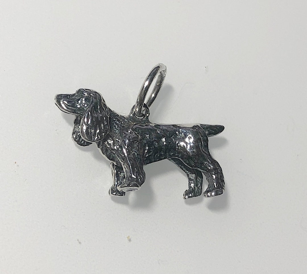 Sterling Silver Dogs, Cocker Spaniel Pendant , Dogs, Pets Jewelry - Etsy
