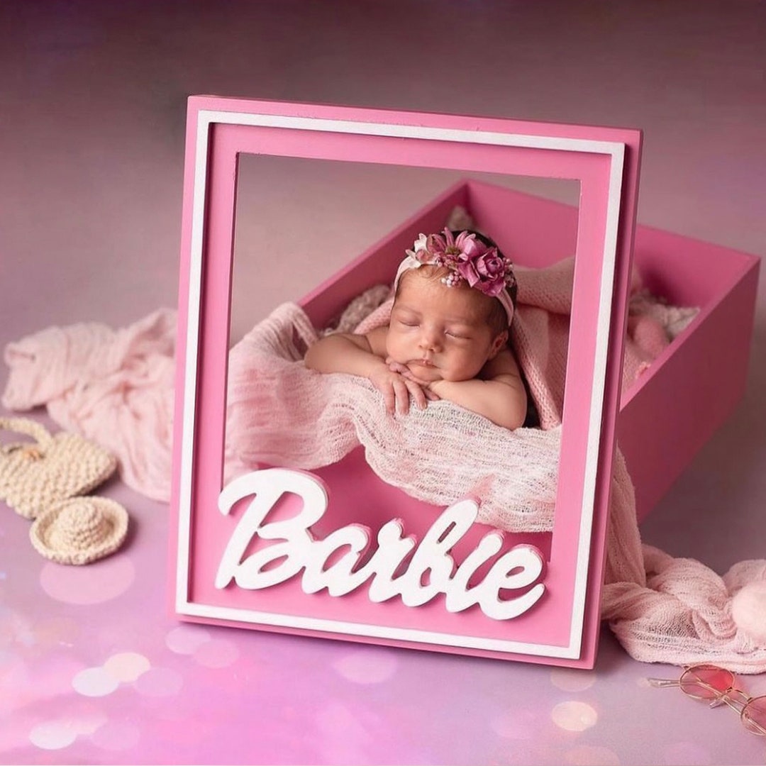 Barbie Themed Pink Wooden Box Baby Photo Props Trend Barbie - Etsy