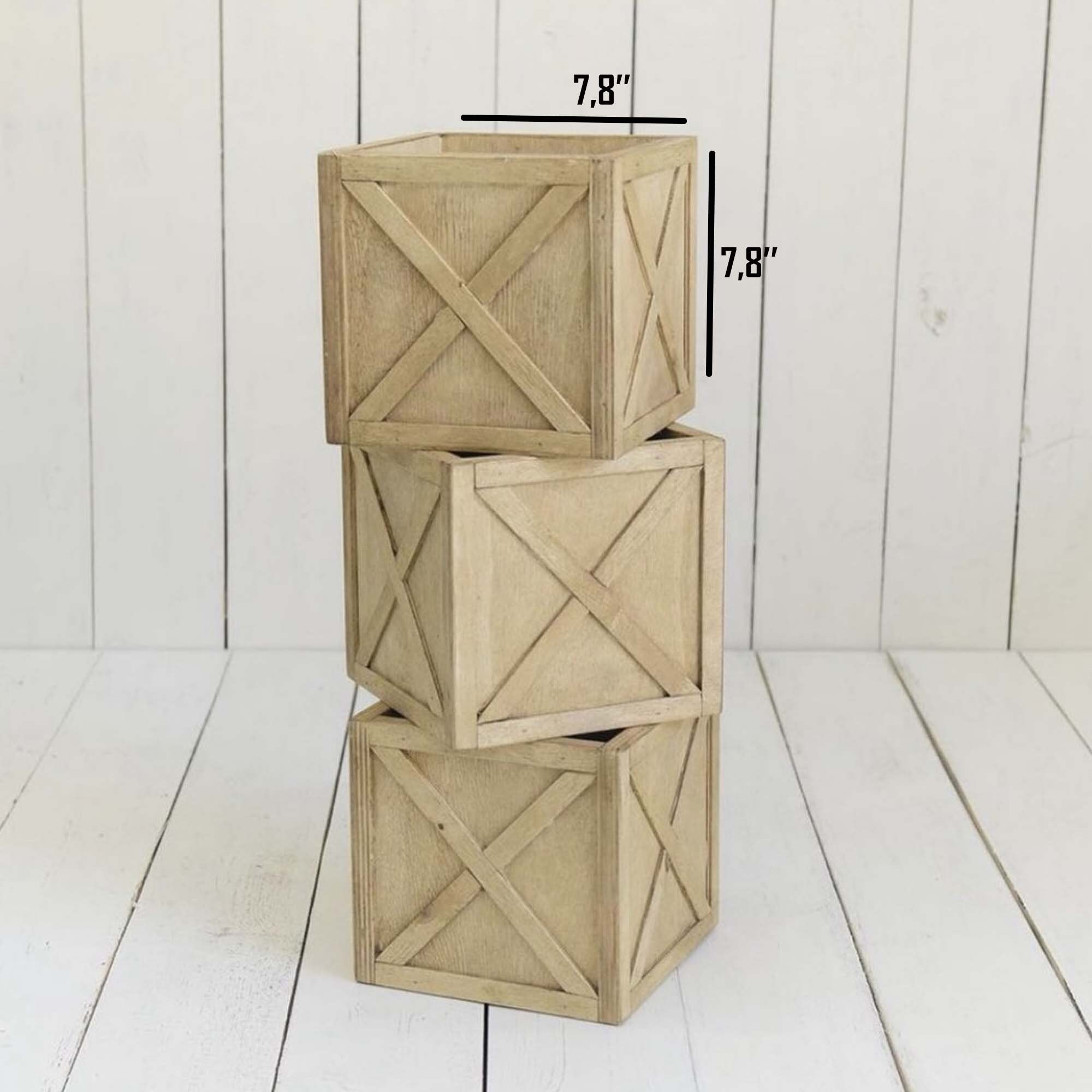 Wooden Cube for Baby Photo Shoots, Newborn Photo Shoot and Baby Room ...