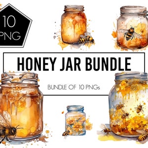 Watercolor Honey Bee Clipa Rt, Png, Commercial Use, Instant Download - Etsy