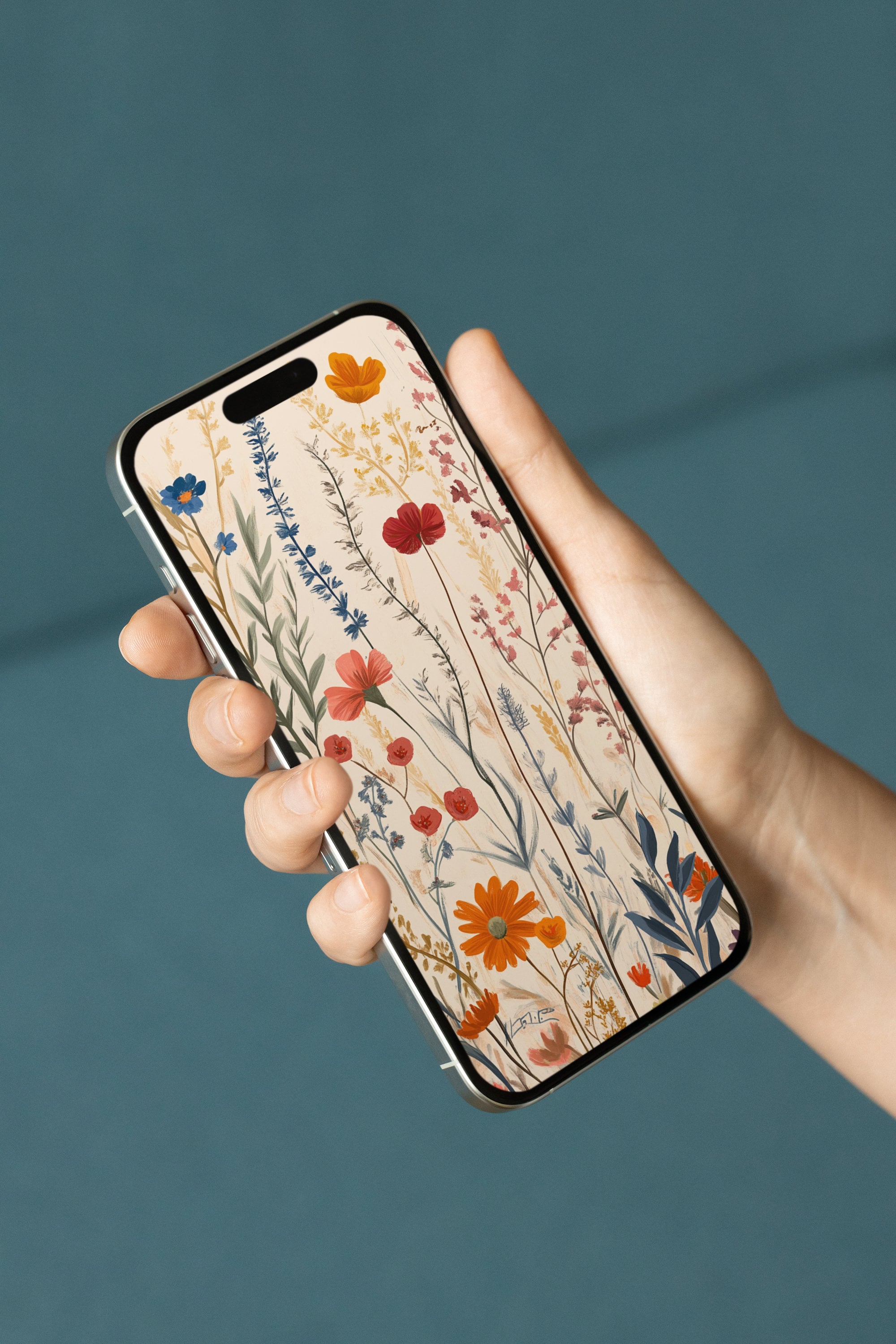 Kurbits Floral Wallpaper: Swedish Folk Art, Dalarna Design (digital ...