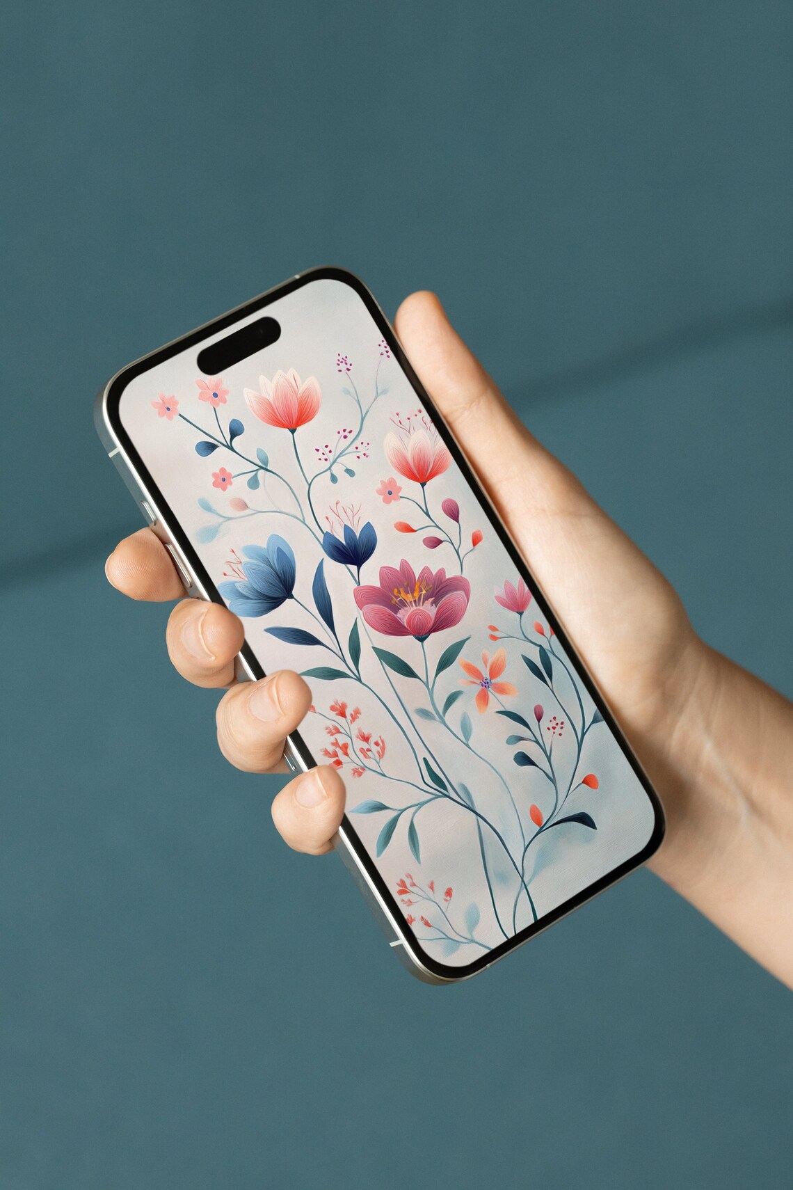 Kurbits Art Wallpaper, Swedish Design, Folk Craft Decor, Dalarna ...