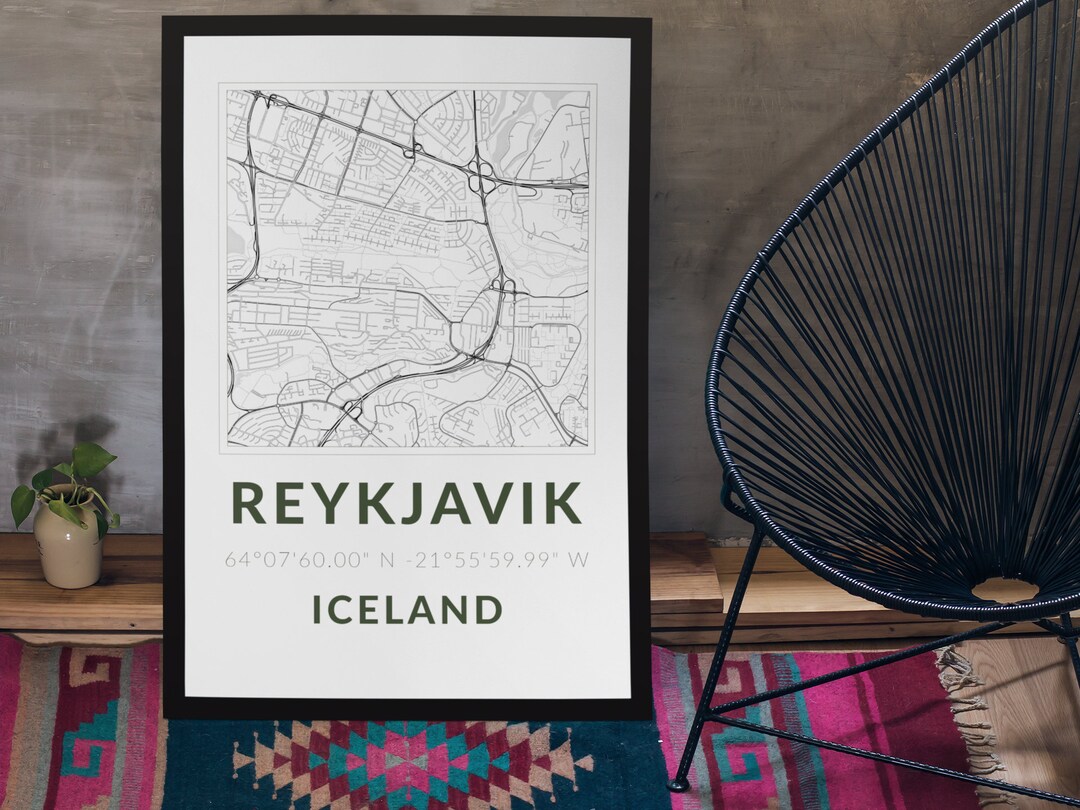 Monochrome Poster Print, Map Art Posters, Travel Art, Digital Print ...