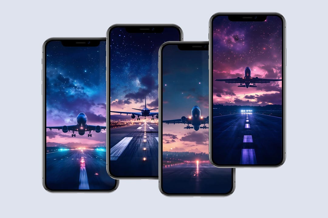 Aviation Wallpaper: Airplane Mobile Backgrounds (digital Download) - Etsy