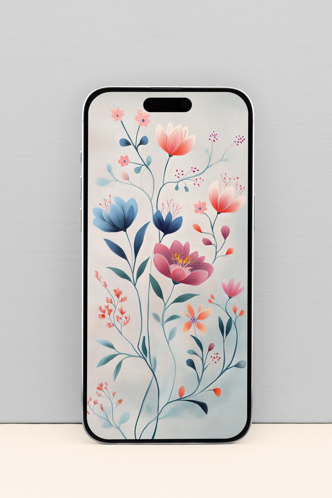 Kurbits Art Wallpaper, Swedish Design, Folk Craft Decor, Dalarna ...