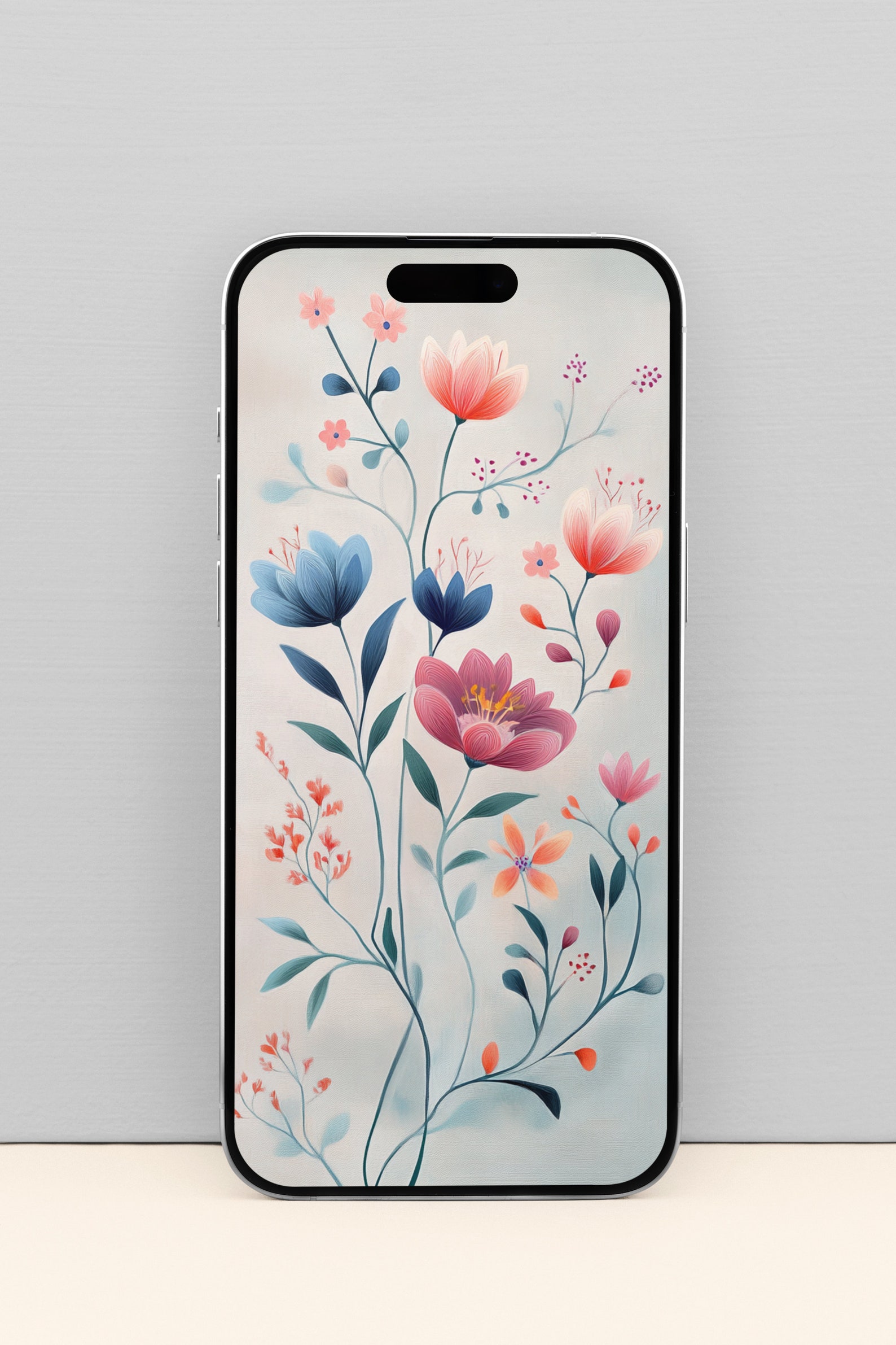 Kurbits Floral Wallpaper: Swedish Folk Art, Dalarna Design (digital ...