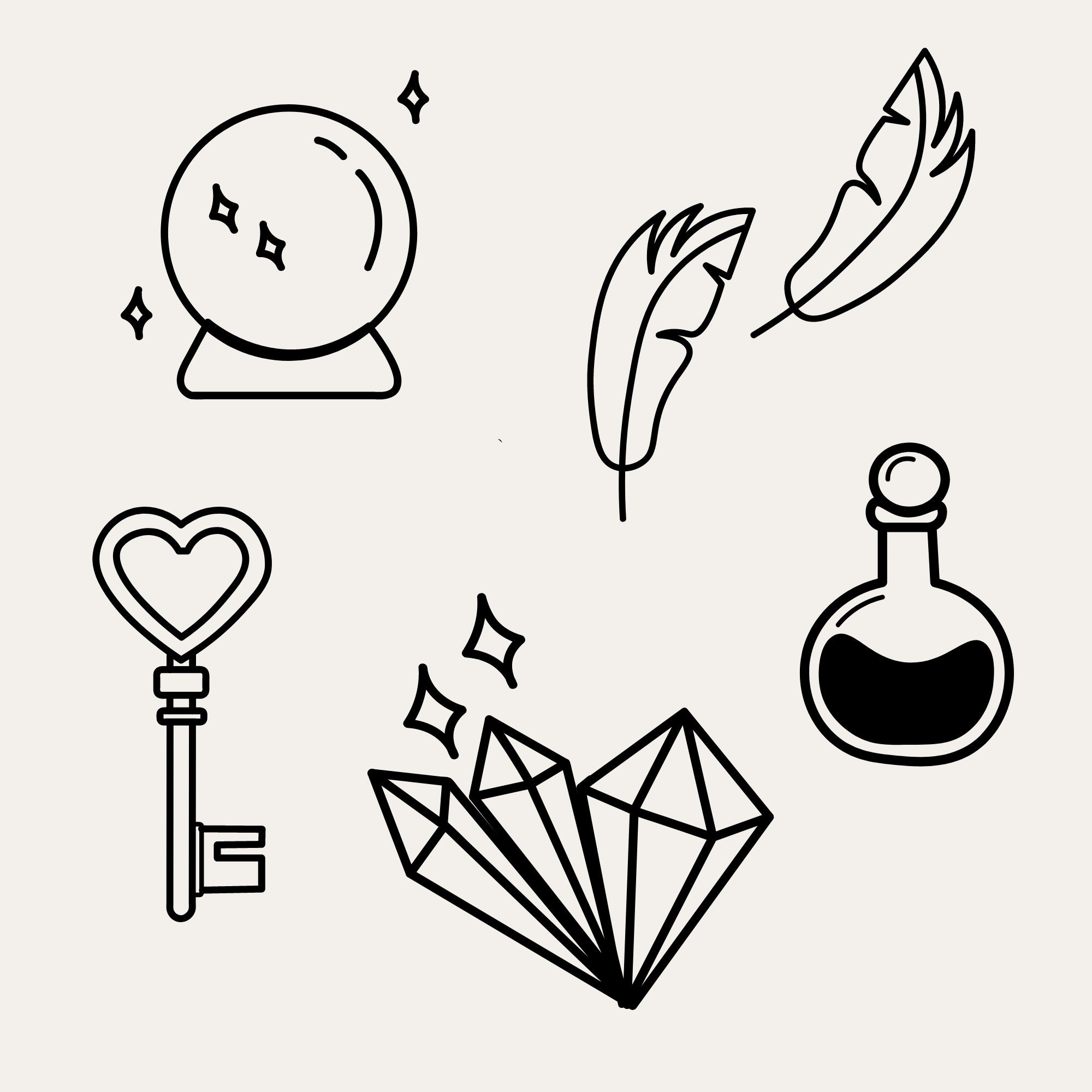 Magical SVG Designs Bundle, Magical Doodles SVG File to Cut in Circut ...