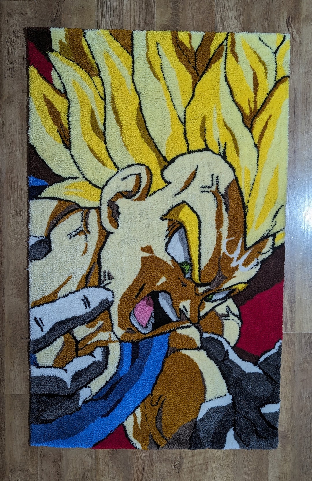 Dragon Ball Tufted Rug vegeta Rug custom Carpet handmade - Etsy