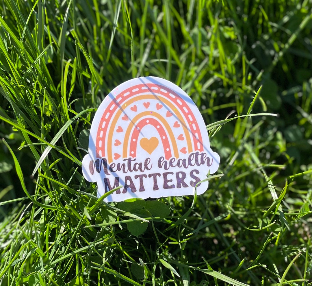 Mental Health Matters Rainbow Vinyl Holographic-mental Health - Etsy