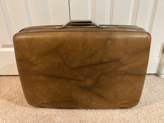 Vintage 80's American Tourister Hard Shell Luggage - Gem