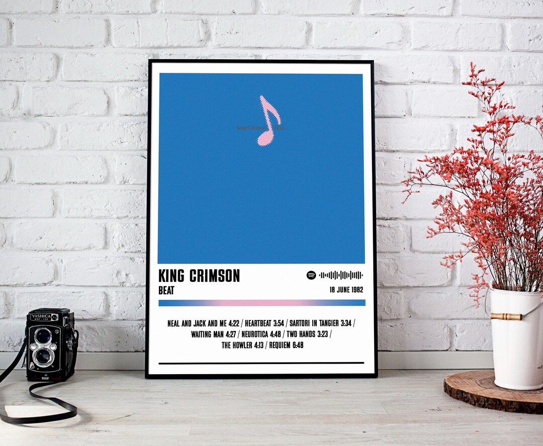 King Crimson Poster Print Beat Album Poster Music Poster Album Cover ...