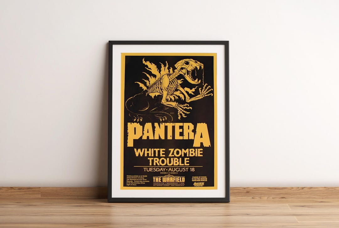 Pantera Poster Print Pantera Artist Poster Music Poster Album Cover ...