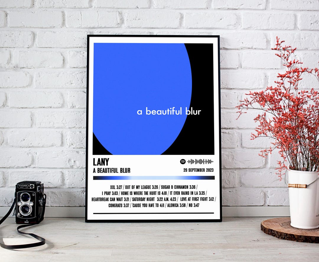 LANY Poster Print A Beautiful Blur Album Poster Music Poster Album ...