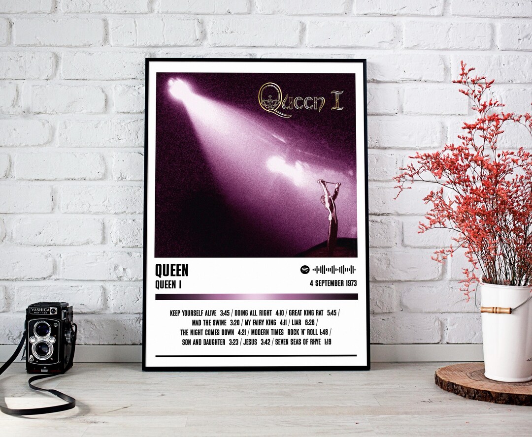 Queen Poster Print Queen I Album Poster Music Poster Album Cover Poster ...