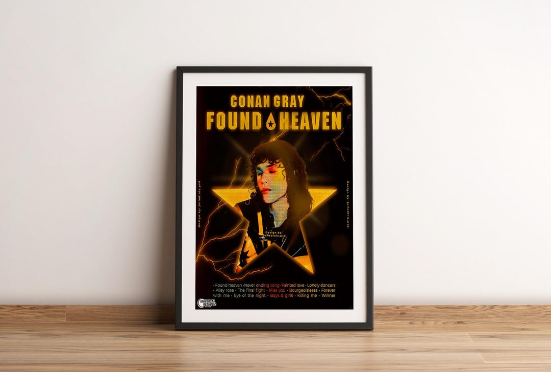 Conan Gray Poster Print Conan Gray Artist Poster Music Poster Album ...