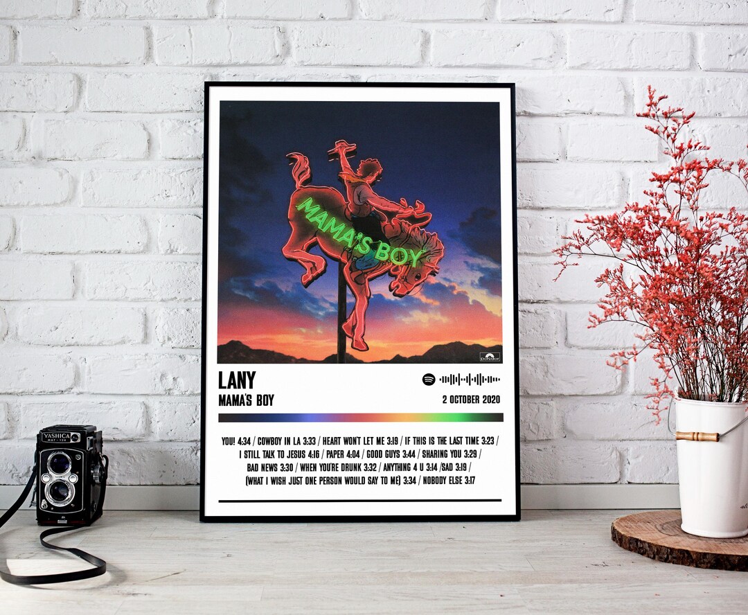 LANY Poster Print Mama's Boy Album Poster Music Poster Album Cover ...