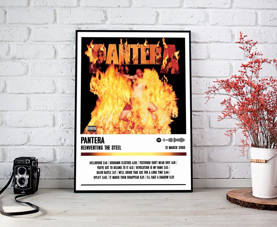 Pantera Poster Print Reinventing the Steel Album Poster Music Poster ...