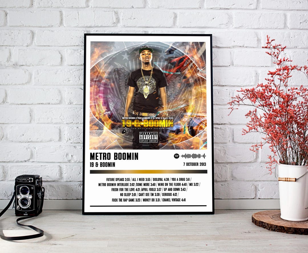 Metro Boomin Poster Print 19 & Boomin Album Poster Music Poster Album ...