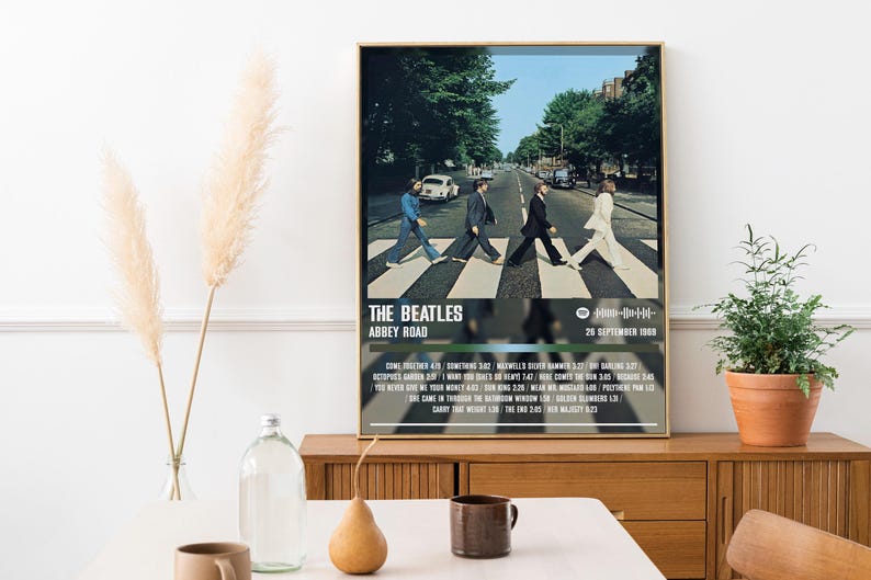 The Beatles Poster Print Abbey Road Album Poster Music Poster Album ...