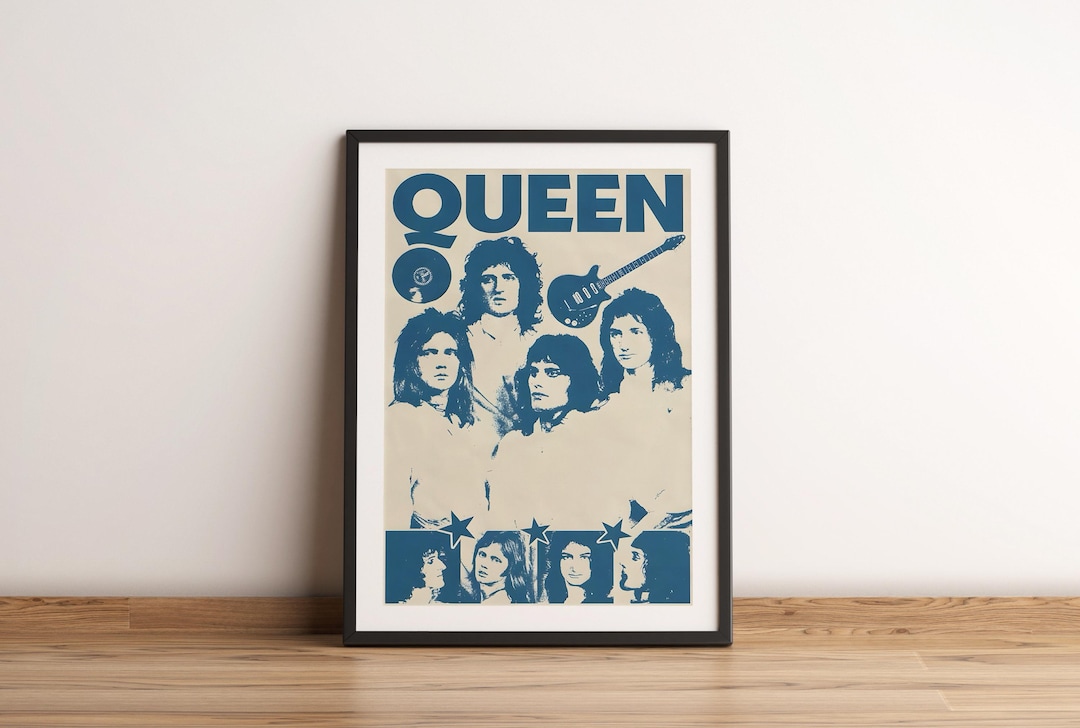 Queen Poster Print Queen Artist Poster Music Poster Album Cover Poster ...