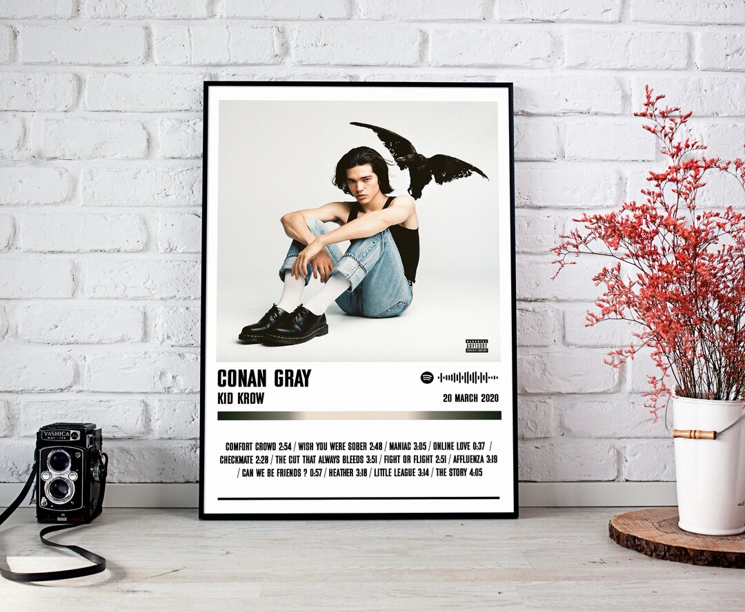 Conan Gray Poster Print Kid Grow Album Poster Music Poster Album Cover ...
