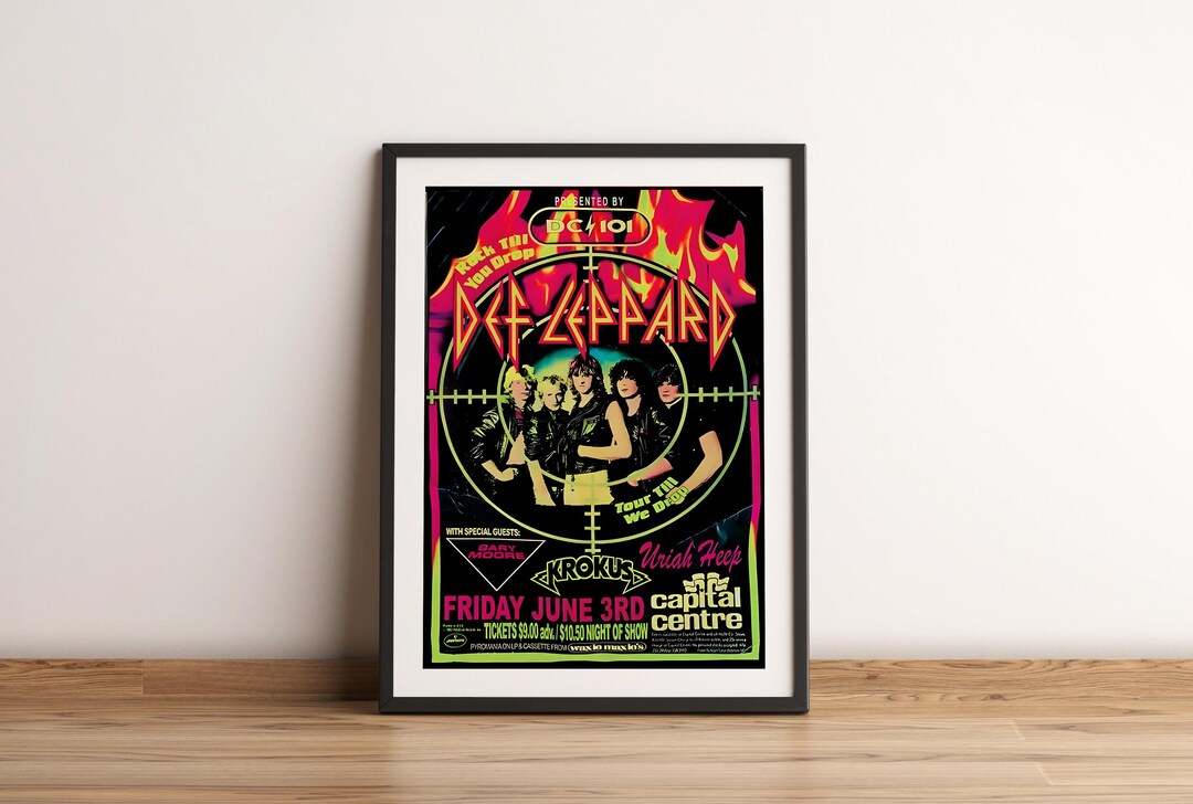Def Leppard Poster Print Def Leppard Artist Poster Music Poster Album ...