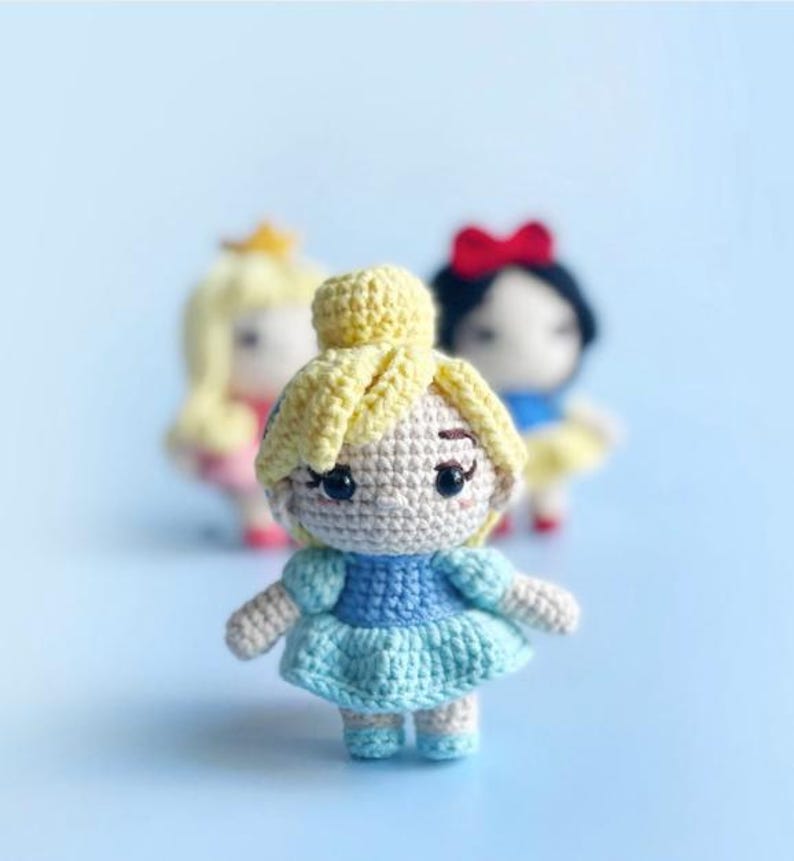 Fairy Tale Princess Crochet Pattern Set – Amigurumi Digital PDF – Snow ...