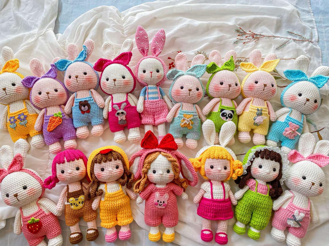 Custom Handmade Crochet Doll – Personalized Bunny Girl Amigurumi ...