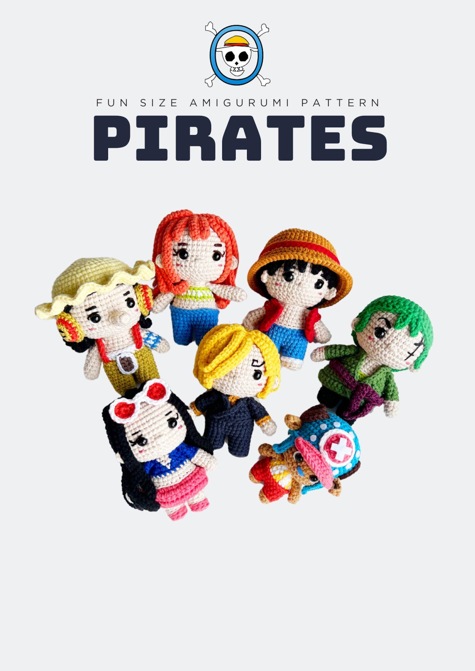 Pirates and Friends Crochet Pattern Collection - One Piece Characters ...