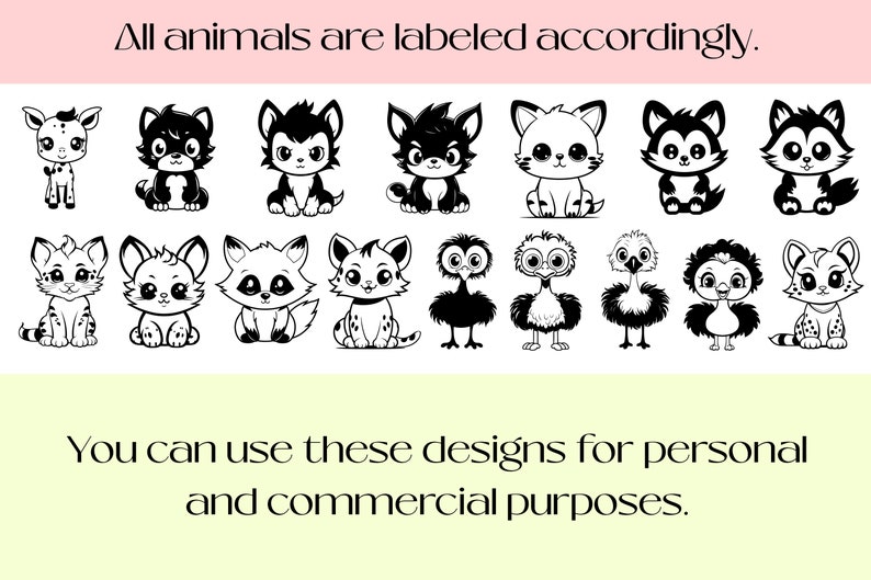 100 Animal Doodle Svg Bundle | Animal Svg | Doodle Svg | Pet Svg | Cute ...