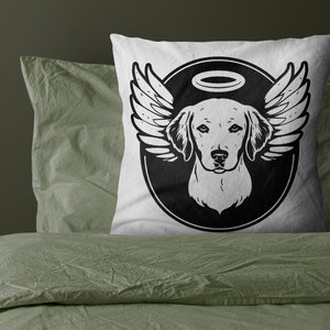 Dog Angel Wings SVG, Dog Svg, Dog Lover Svg, Angel SVG, Dog Angel Halo ...