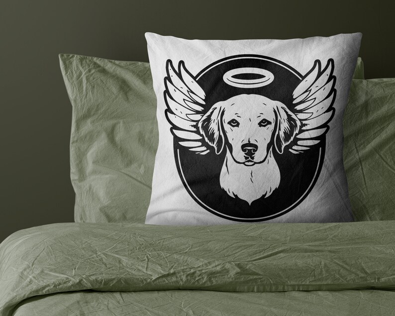 Dog Angel Wings SVG, Dog Svg, Dog Lover Svg, Angel SVG, Dog Angel Halo ...