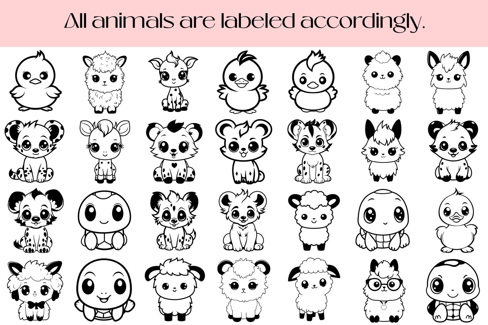 100 Animal Doodle Svg Bundle Animal Svg Doodle Svg Pet Svg Cute Animal ...