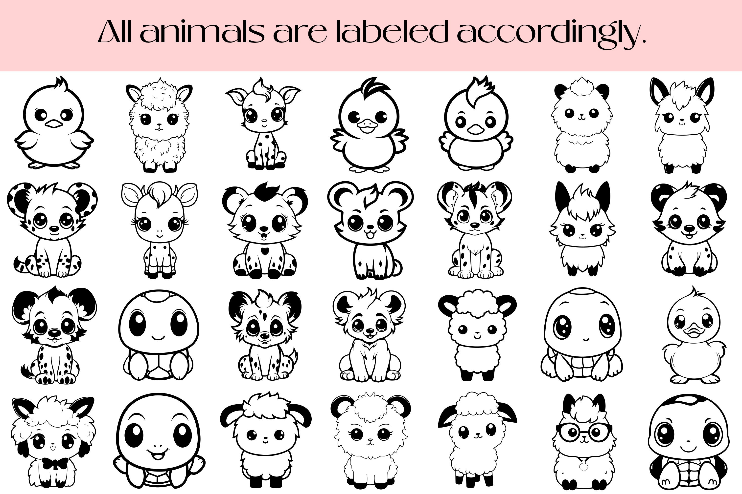 100 Animal Doodle Svg Bundle Animal Svg Doodle Svg Pet Svg Cute Animal ...